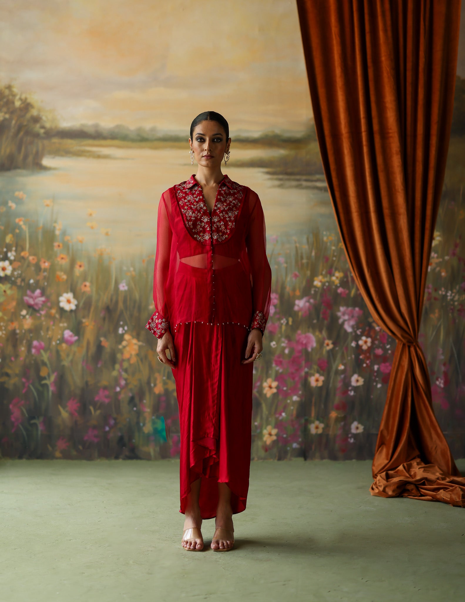 SCARLET INIKA CO-ORD SET – Shikha Mehta