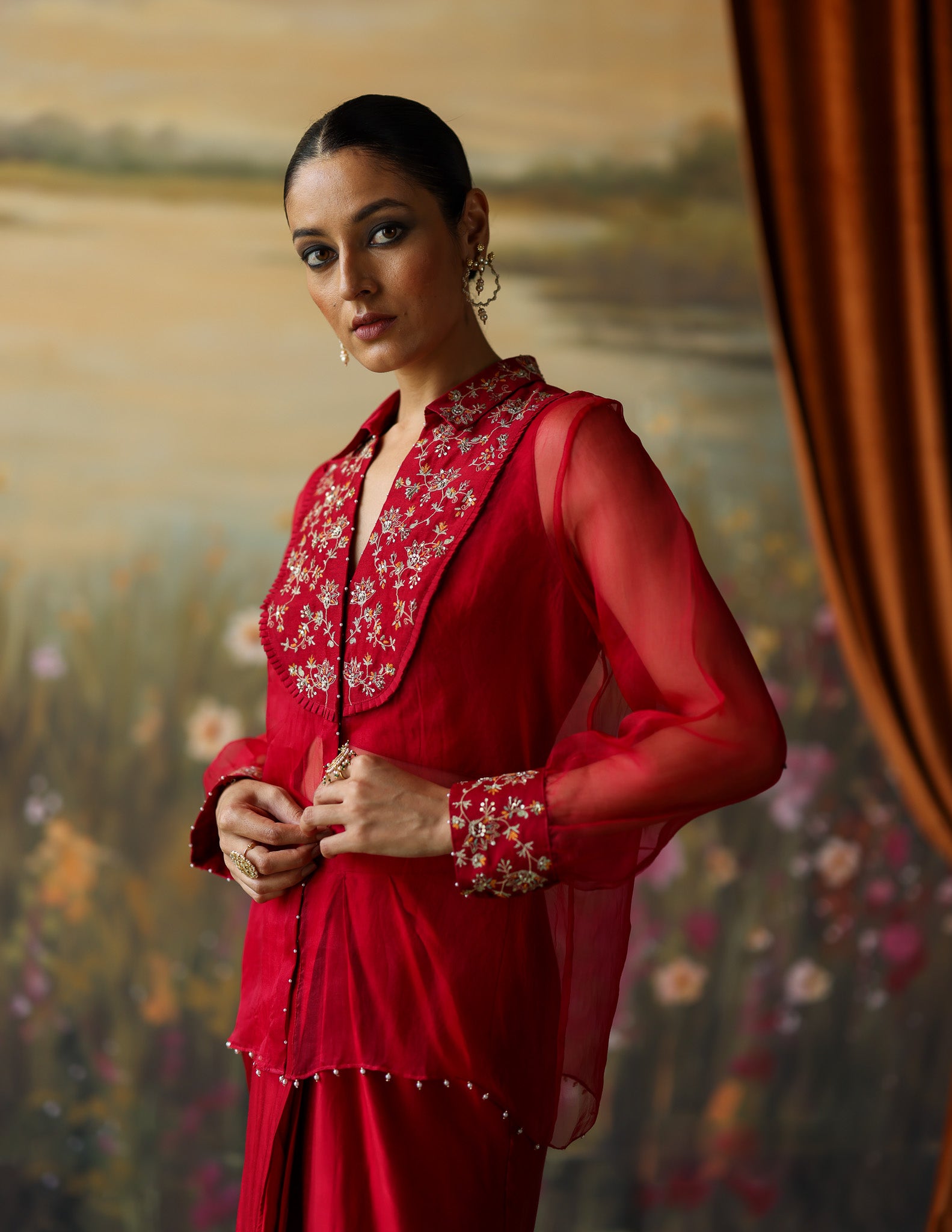 SCARLET INIKA CO-ORD SET – Shikha Mehta