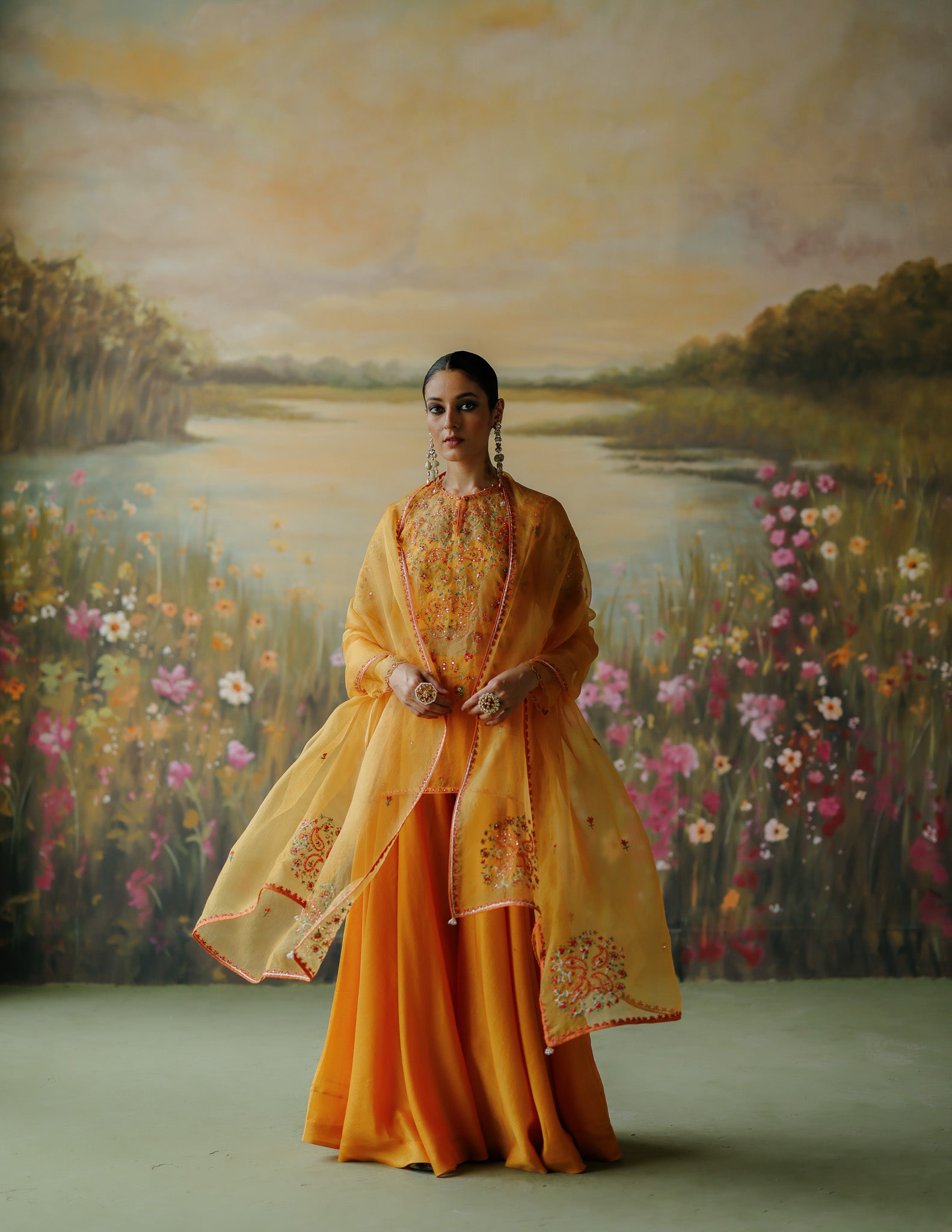 TURMERIC BAANI SHARARA SET – Shikha Mehta
