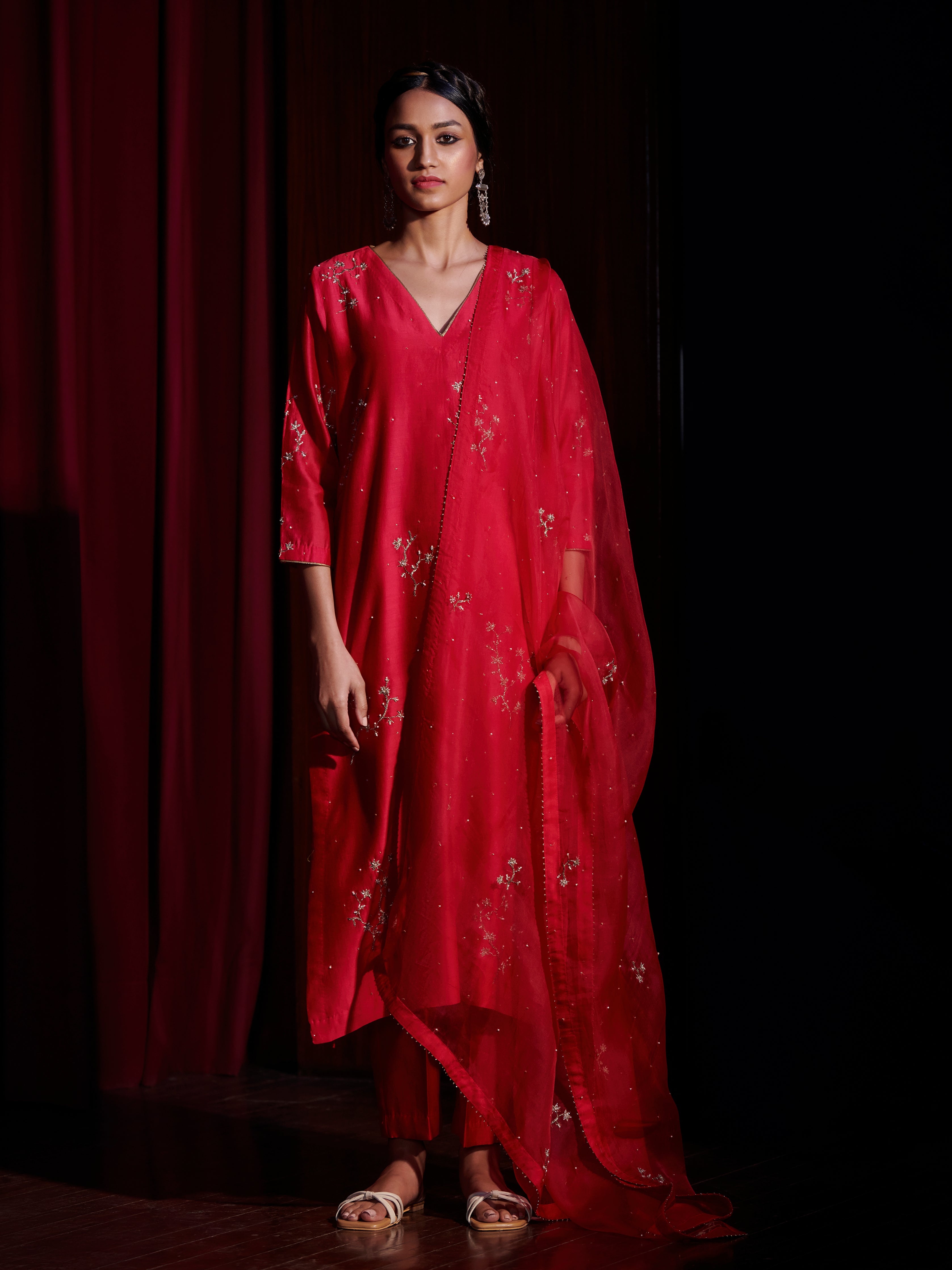 BERRY ALMA KURTA SET – Shikha Mehta