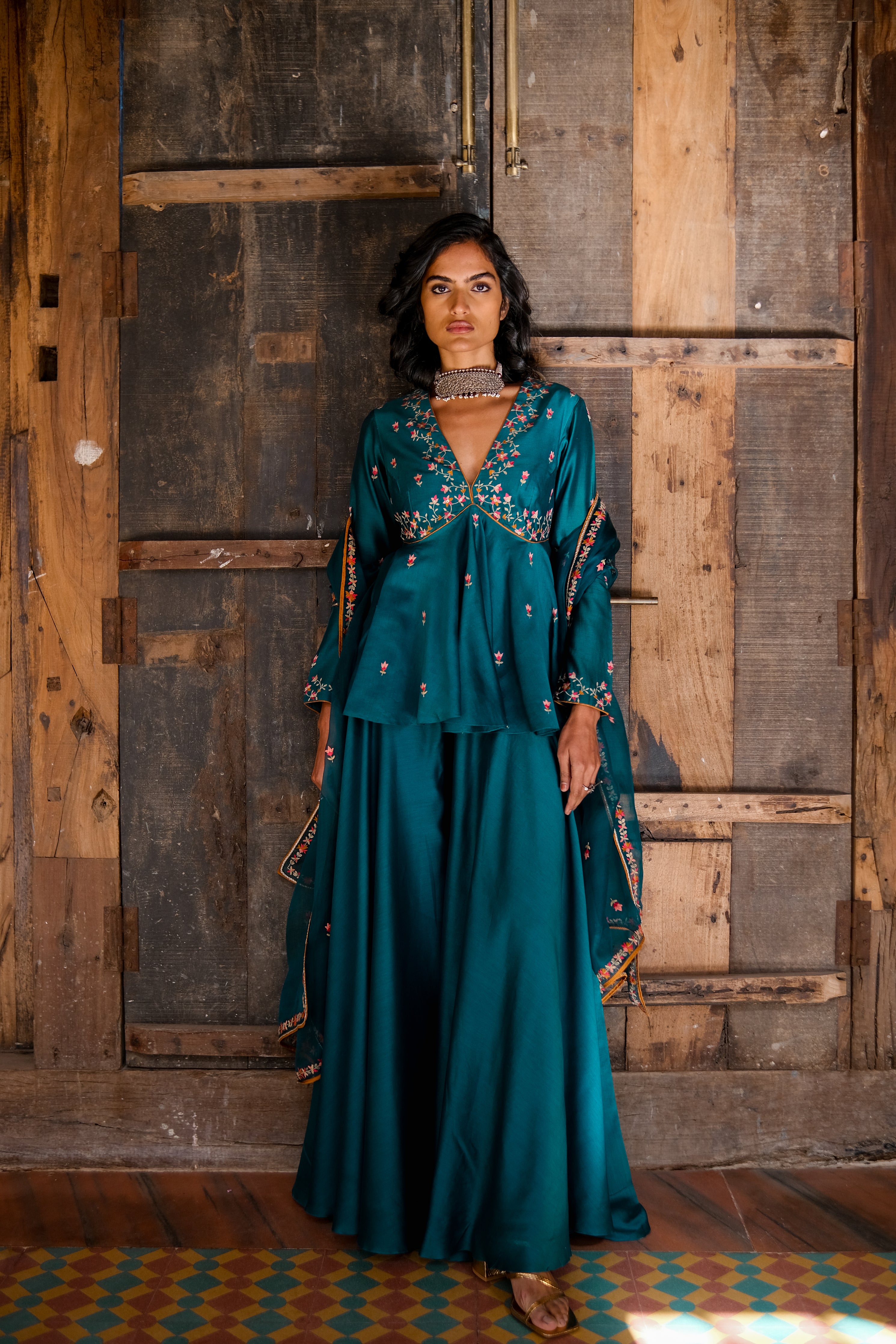 PHIROZI SHAMA SHARARA SET – Shikha Mehta