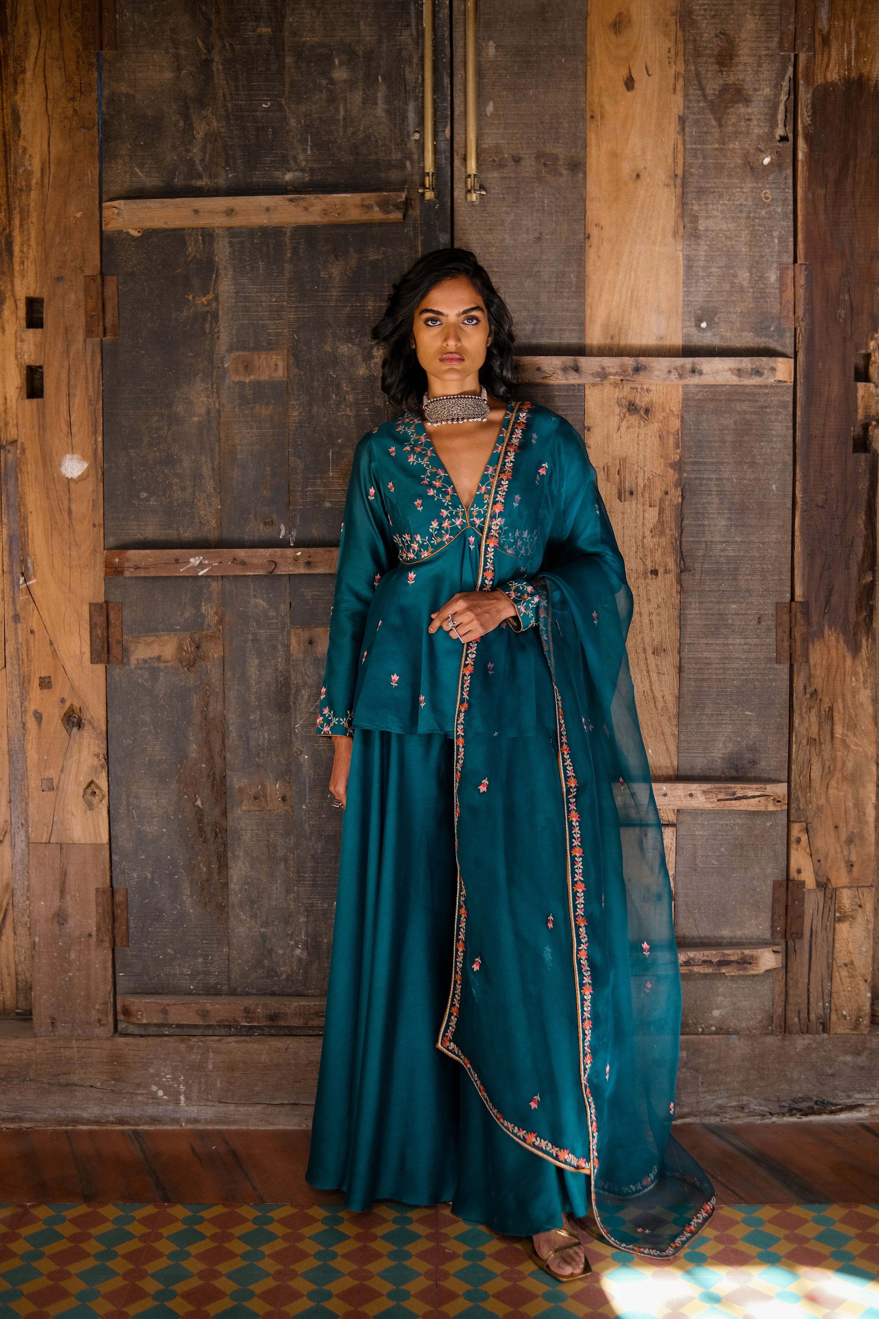 PHIROZI SHAMA SHARARA SET – Shikha Mehta
