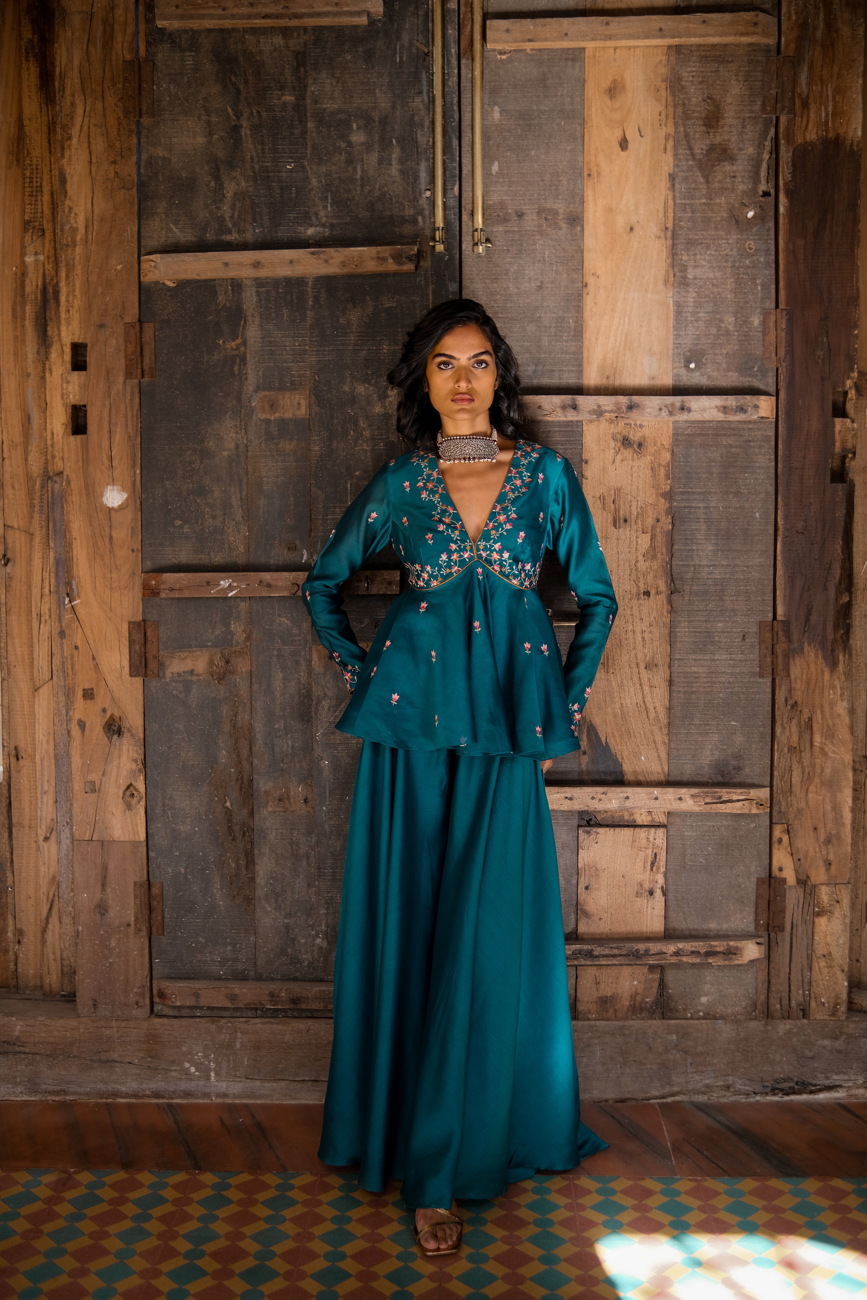 PHIROZI SHAMA SHARARA SET – Shikha Mehta